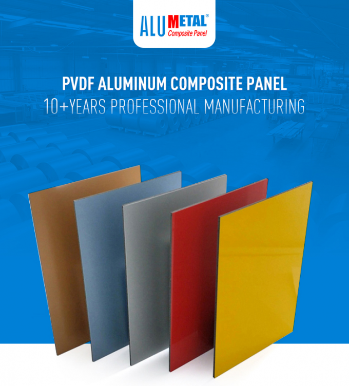 Dibond 3mm PVDF Aluminium Composite Panel Tấm gương Acp Bề mặt Anodized ...